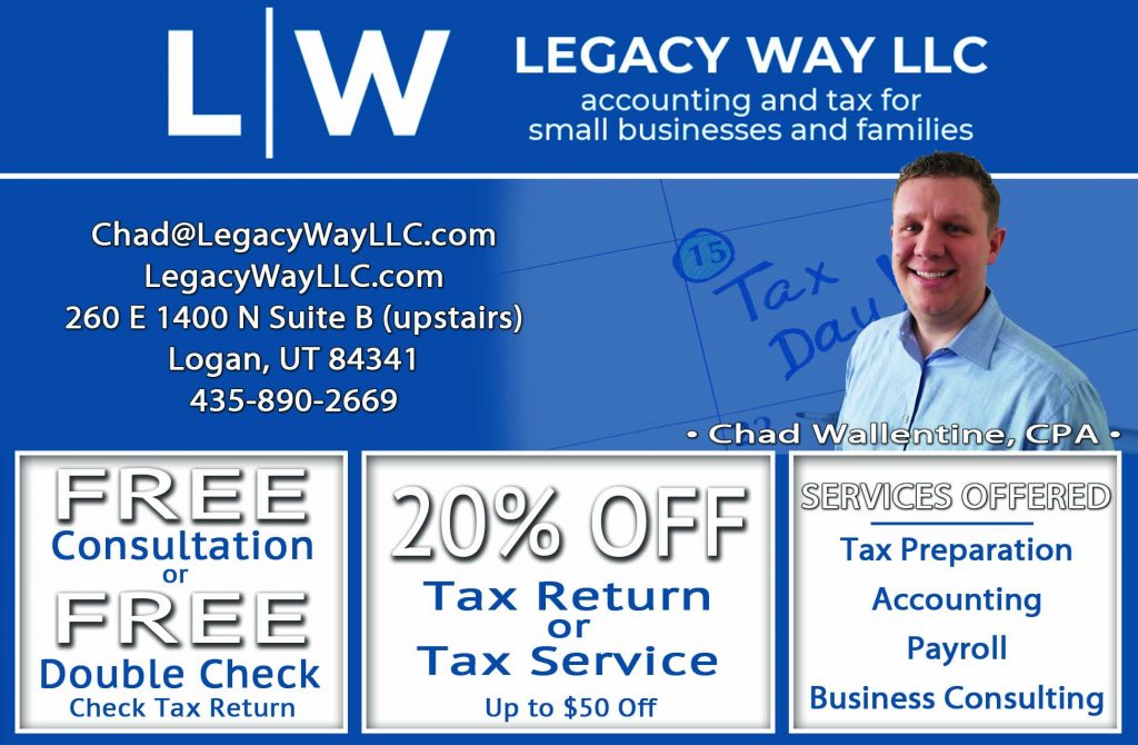 Legacy Way CPA 2019-20 - Cache Valley Savings Guide