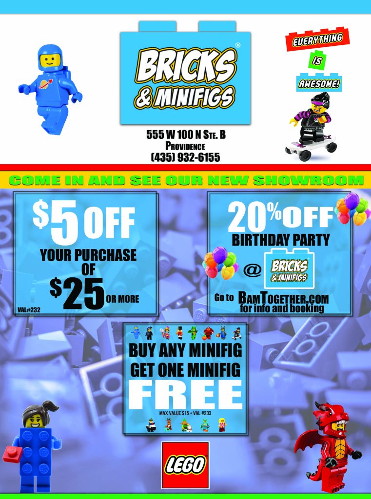 Bricks & Minifigs - Cache Valley Savings Guide